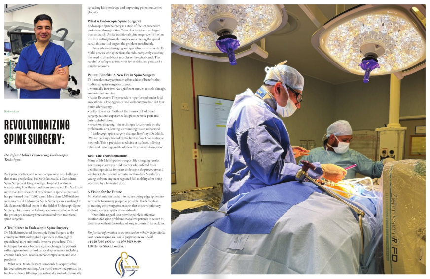 Revolutionizing Spine Surgery: Featured in Golf Icon 2025